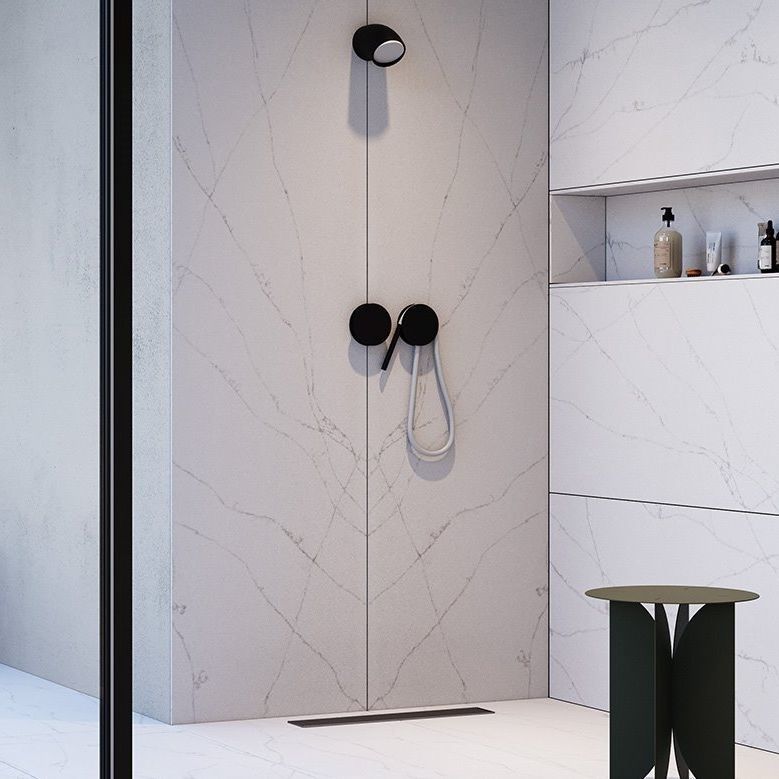 Cladding natural stone slab - MUSA Bianco Vittoria - lapitec - for ...