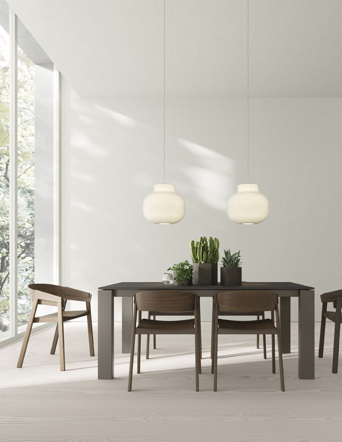 Contemporary dining table - ARCH 3 - VIVE - MUEBLES VERGE S.L. - iron ...