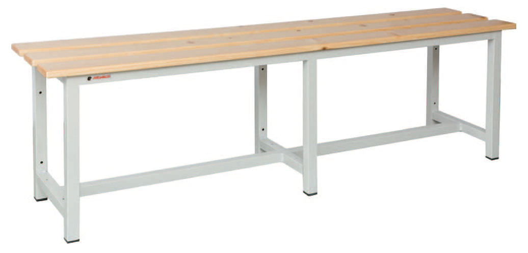 Traditional locker room bench - BANC-1-1500 - MEGABLOK S.A. - steel