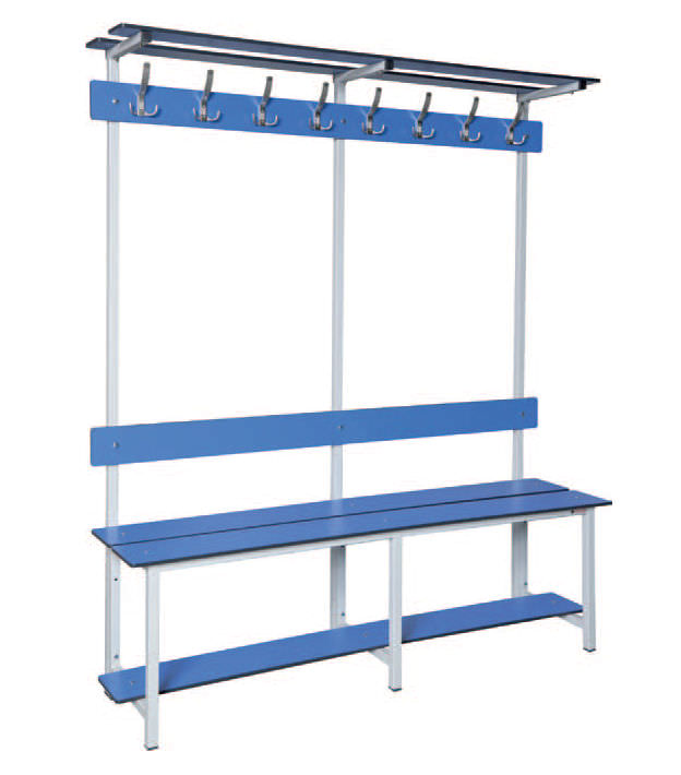 Traditional locker room bench - BANC-3-1500-FEN - MEGABLOK S.A. - steel