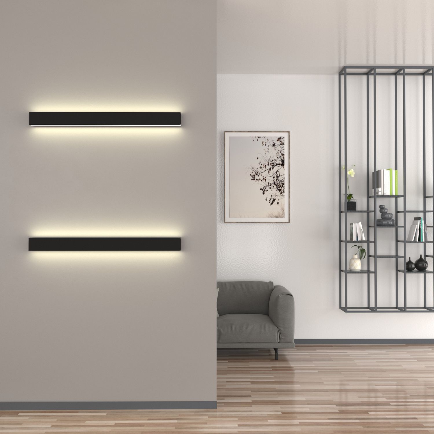 Surface mounted lighting profile - WASHINGTON - Luz Negra - LED ...