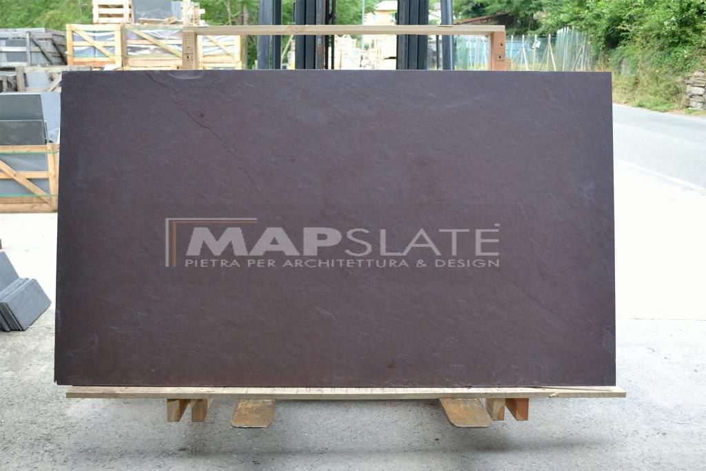 Slate stone slab - PURPLE SLATE SLABS - MAP Slate Srl - embossed / violet