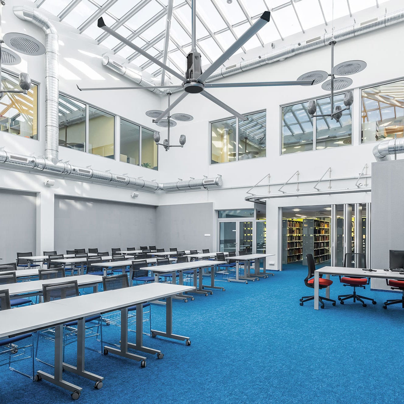 Ceiling fan - POWERFOIL BREEZE - Big Ass Fans - commercial / metal