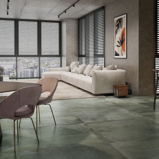 Porcelain tile - VILLA - Ceramicas Gala - polished / indoor / living room