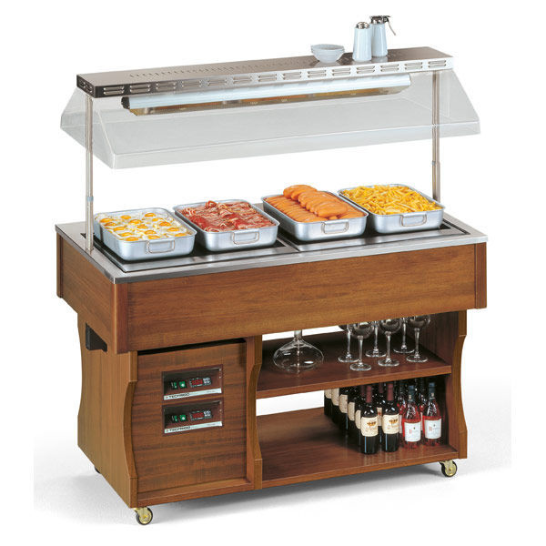 Central heated buffet - ISOLA 4 M HOT - TECFRIGO SPA - commercial
