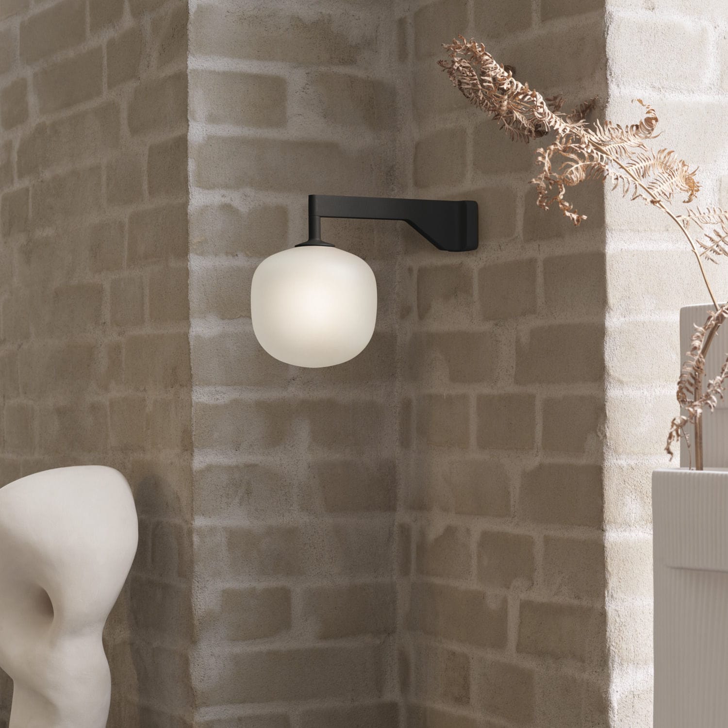 Contemporary wall light - RIME - Muuto - indoor / aluminum ...