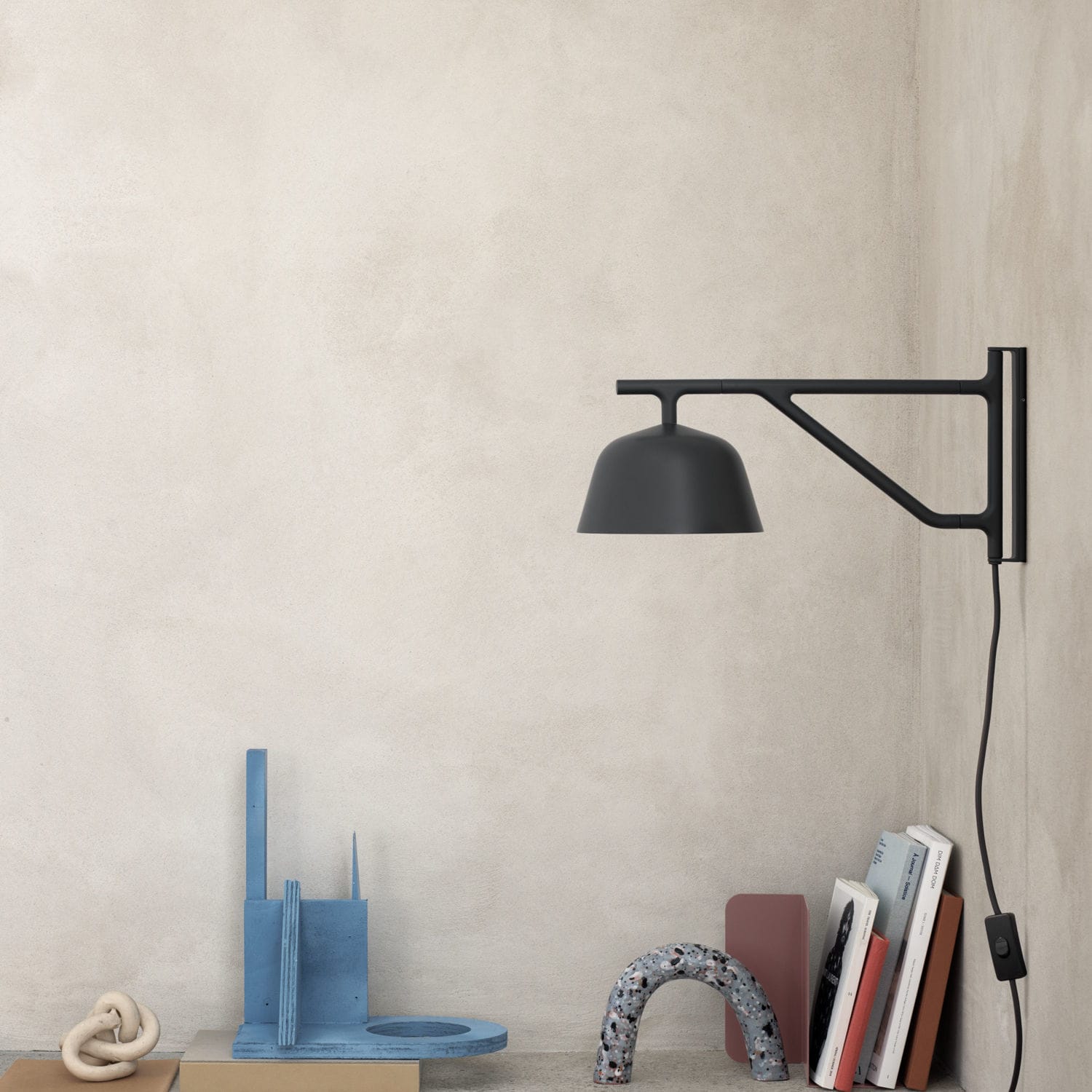 Contemporary wall light - AMBIT - Muuto - indoor / aluminum / conical