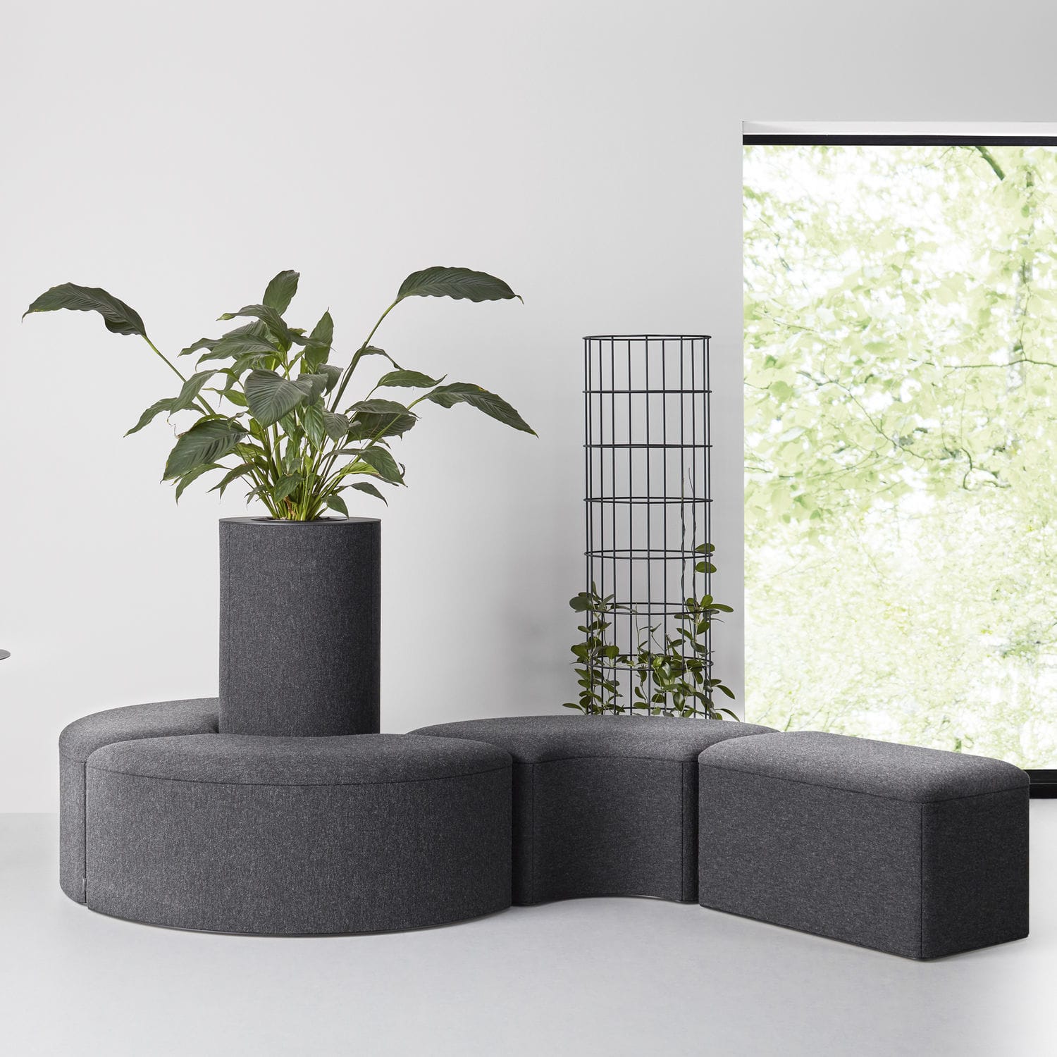 Modular sofa - DB - ABSTRACTA - contemporary / fabric / acoustic