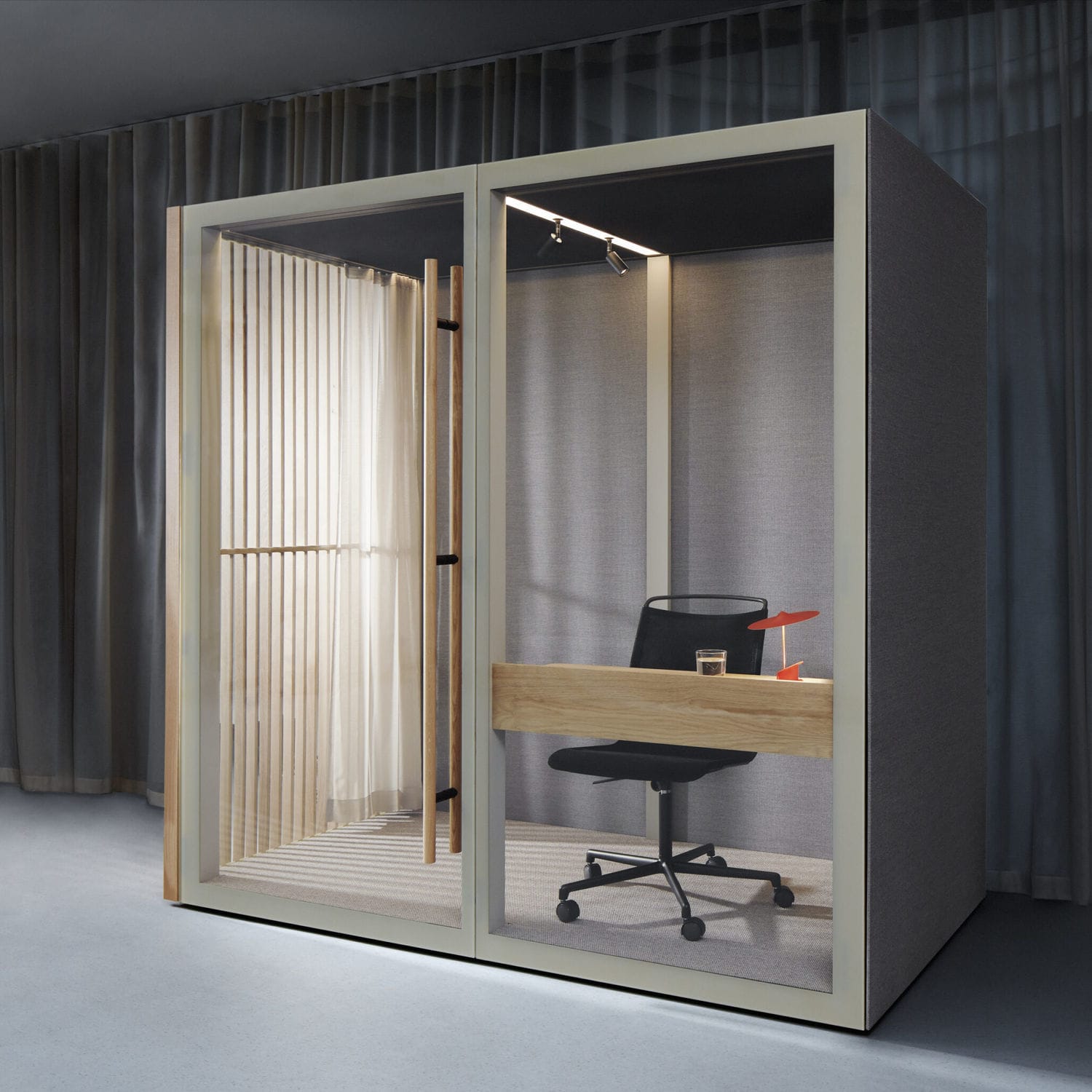 Acoustic privacy office space - ZEN POD® - ABSTRACTA - for meeting / 1 ...