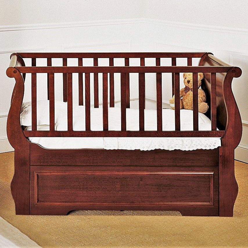 Traditional baby bed - T-634 - ArtesMoble - beech