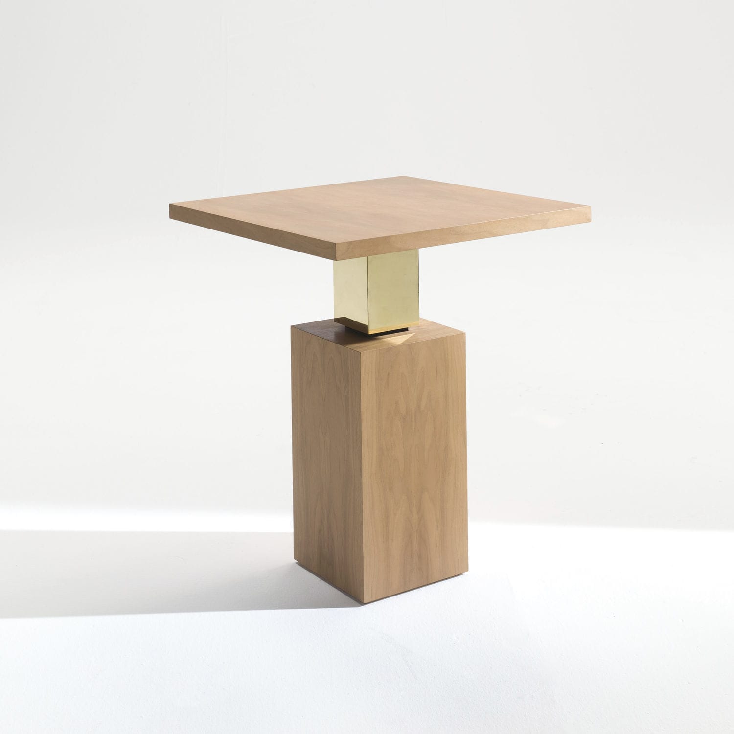 Contemporary side table - T-994 - ArtesMoble - walnut / stainless steel ...