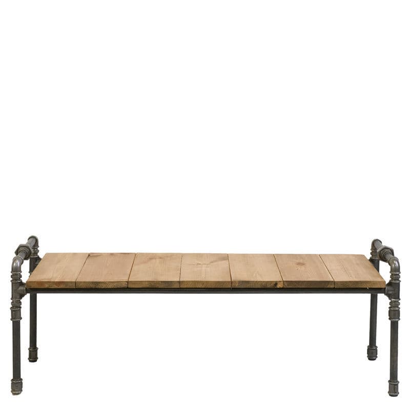 Industrial design bench - FUR0040 - Gie El - wooden / steel