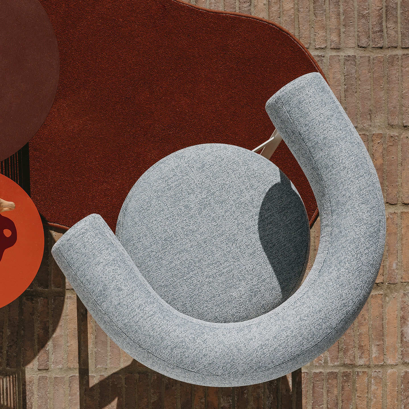 Contemporary lounge chair - Lucky - HALDANE - fabric / in lacquered ...