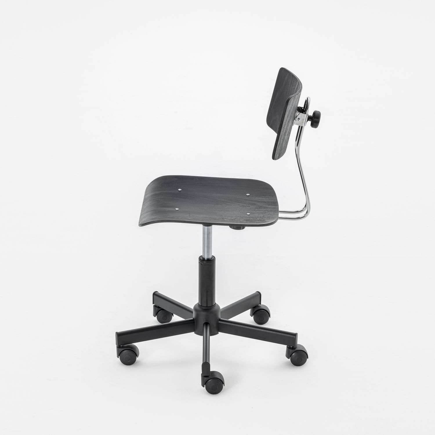 Fabric task chair - WORK - Mara - beech / star base / on casters