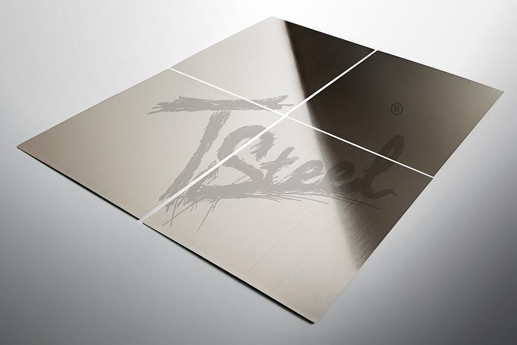 Decorative metal sheet - TSTEEL CHAMPAGNE - Steel Color - stainless ...