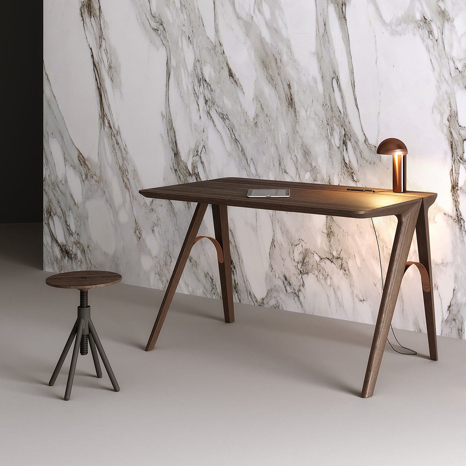 Contemporary desk - BRIDGE - Wewood - Portuguese Joinery - oak / walnut ...