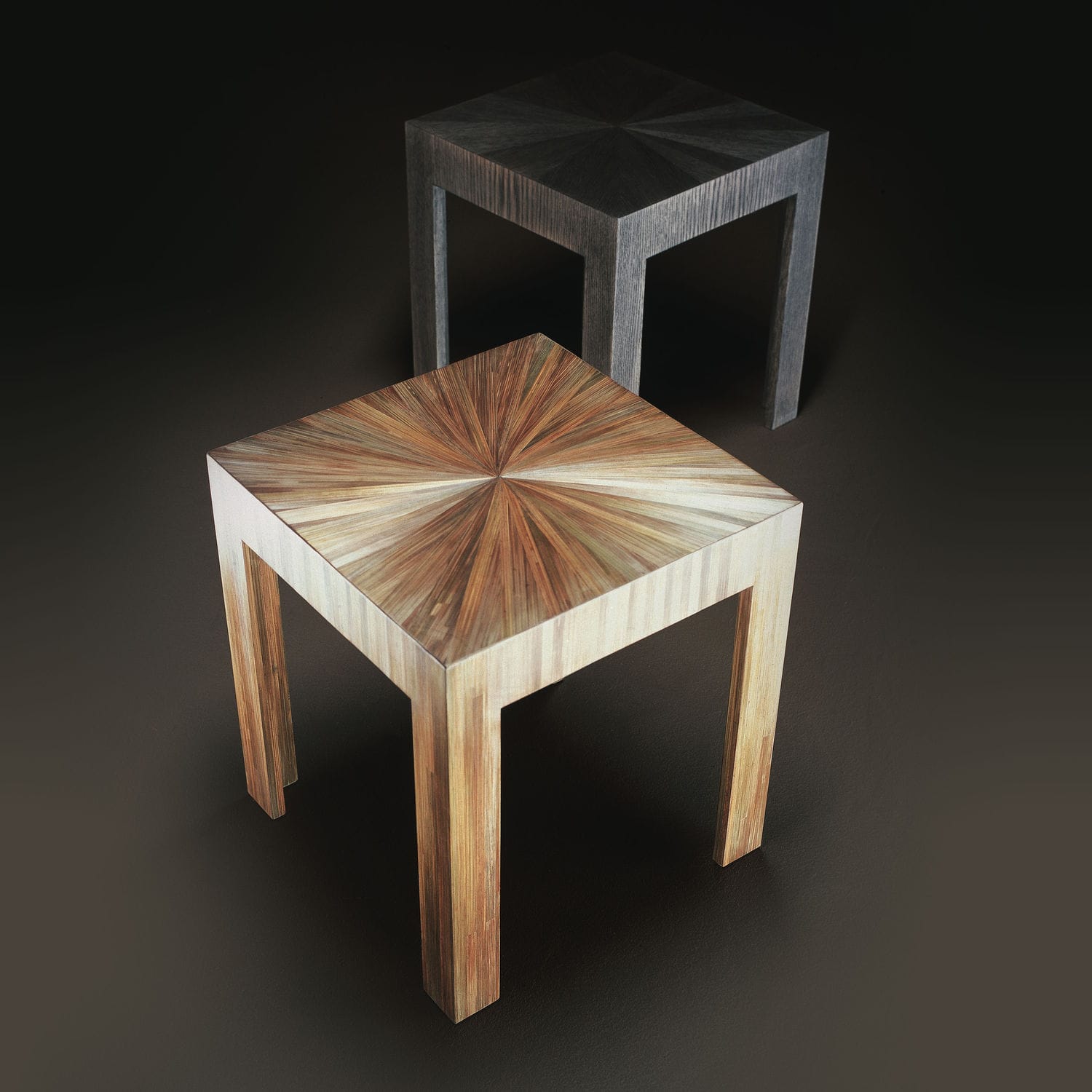 Contemporary side table - SOLEIL IN STRAW 1930 - Ecart International ...