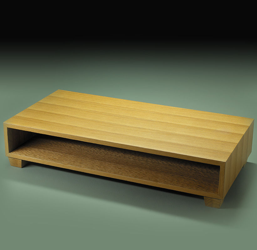 Contemporary coffee table - TRAVERSANTE - Ecart International - oak ...