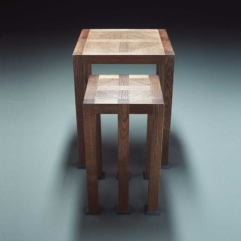 Contemporary nesting tables - DAMIER - Ecart International - resin ...