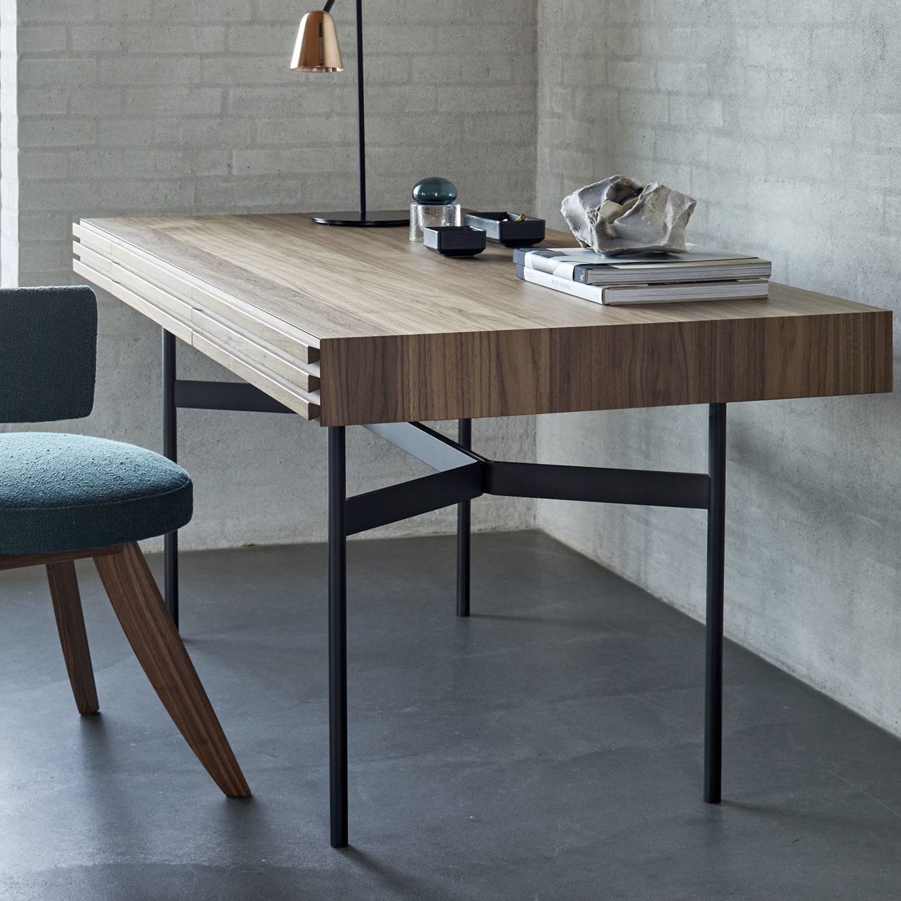 Free-standing office desk - HARRI - more - 1 person / contemporary ...