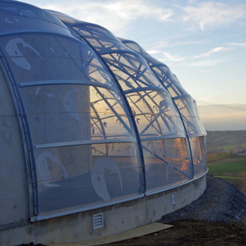 Metal frame tensile structure - HIGH POINT - dome / roof / with ETFE ...