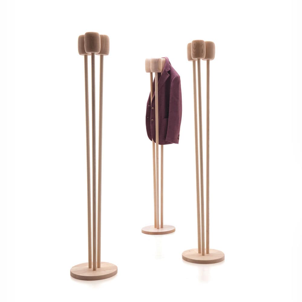 Floor coat rack - REED - L'abbate - contemporary / ash