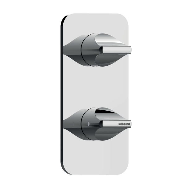 Shower mixer tap - Z035202+Z030204000 - BOSSINI - wall-mounted ...