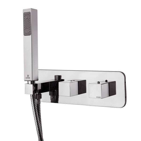 Shower mixer tap - Z005357 - BOSSINI - wall-mounted / thermostatic / brass