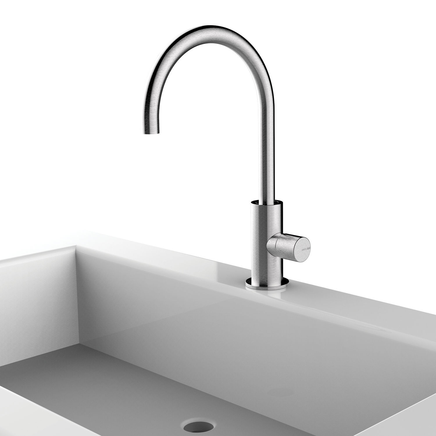 Washbasin mixer tap - INZ207 - BOSSINI - countertop / stainless steel ...