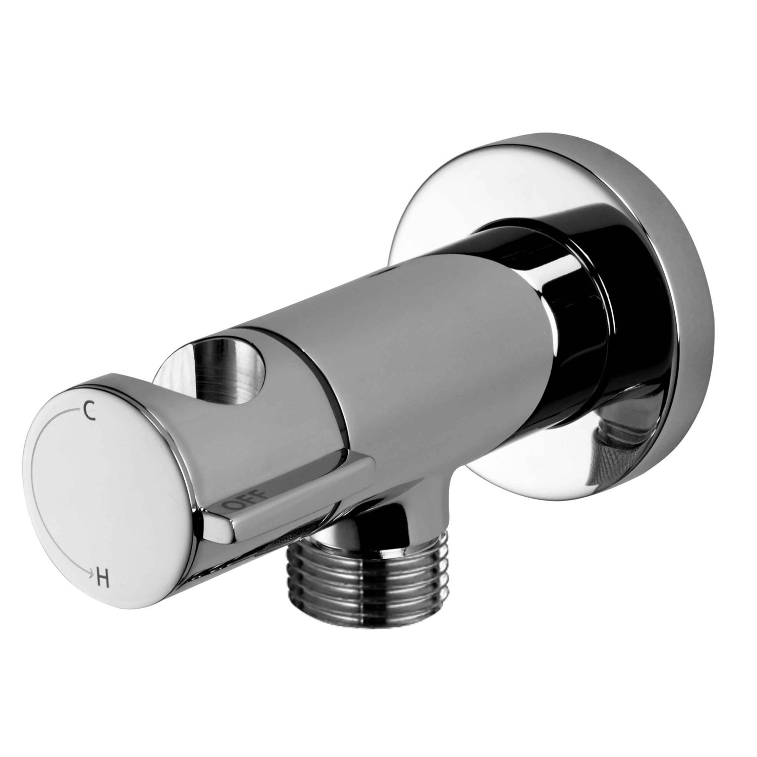 Shower mixer tap - E37000 - BOSSINI - wall-mounted / chromed metal ...