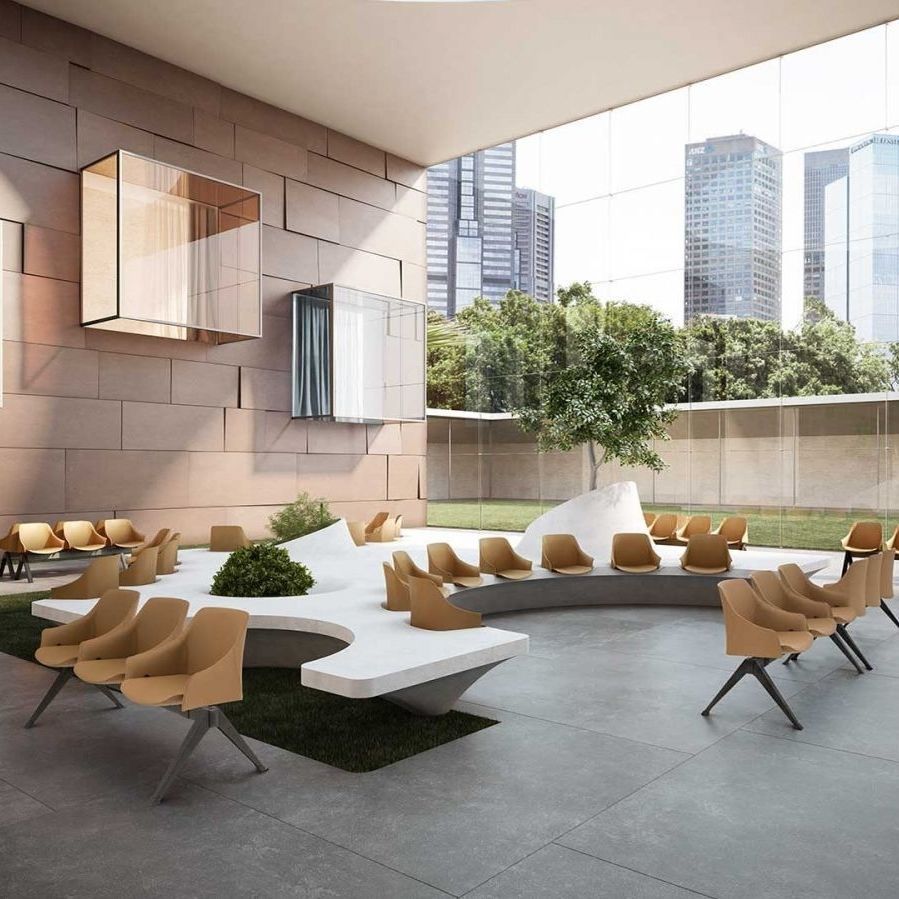 Leather beam chair - WINDSOR - Moschella Sedute Srl - 3-seater / indoor ...