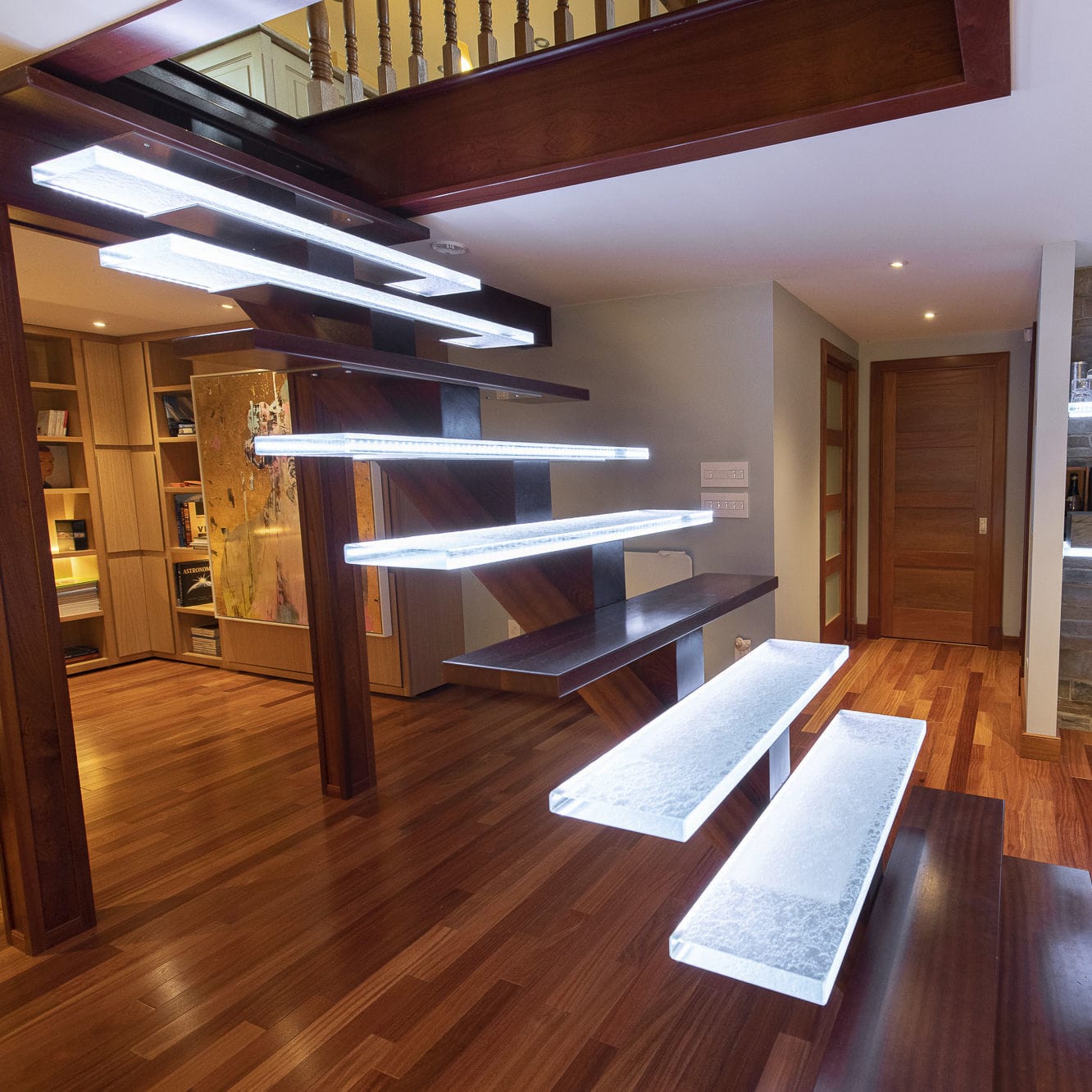 Glass step - Gemma - ThinkGlass - LED-illuminated