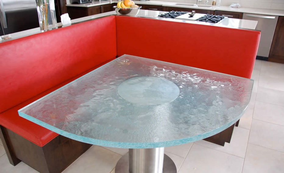 Contemporary table - SMALL SPACES - ThinkGlass - glass