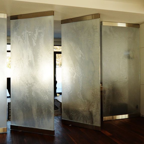 Removable partition - MURAL - ThinkGlass - fixed / glass / home