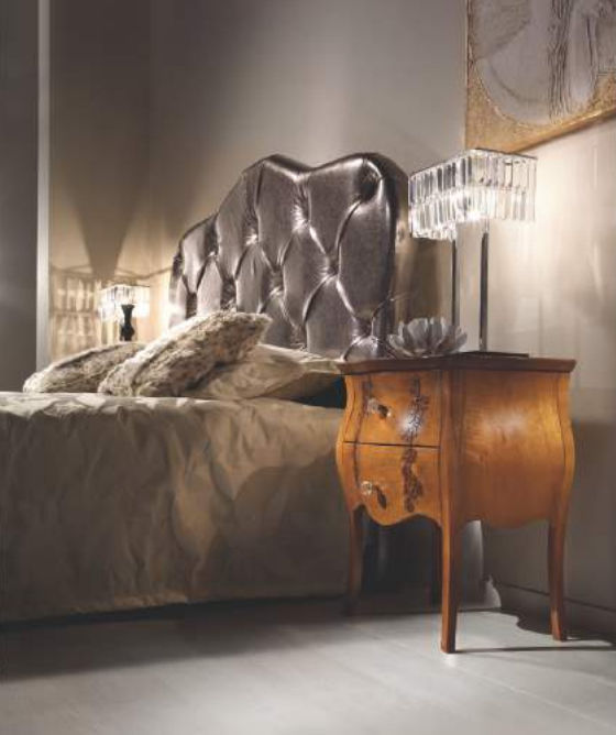 Classic bedside table - 204/R1 - Bbelle - wooden / wooden base ...