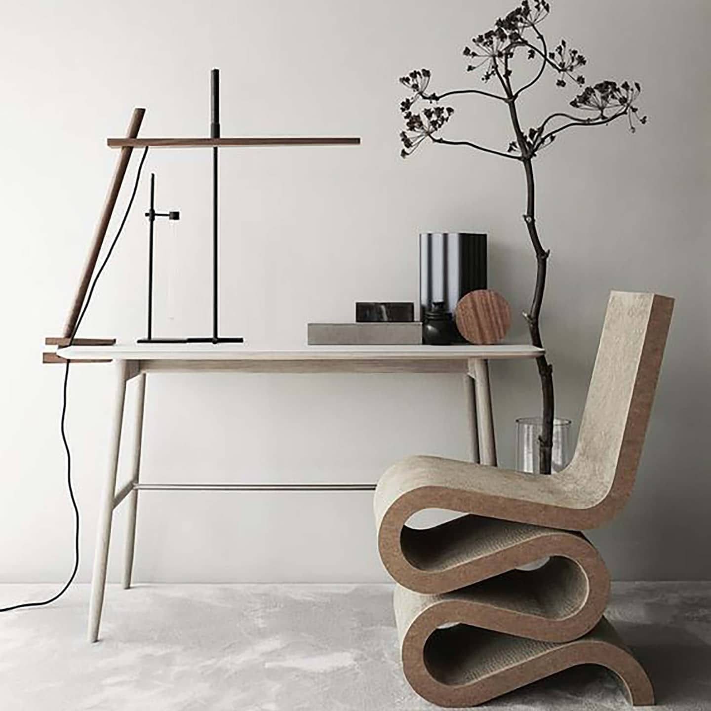 Original design chair - Wiggle - vitra - indoor / cardboard / cantilever