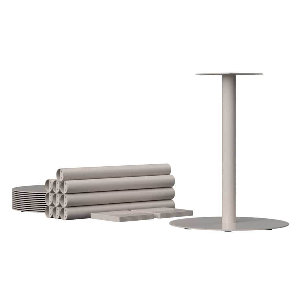 Metal table base - PEGGY - Selka Oy - contemporary / for high bar ...