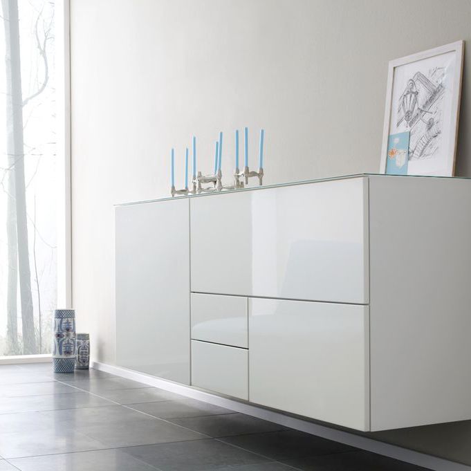 Wall-mounted sideboard - CUBO 623 - Sudbrock - contemporary / lacquered ...
