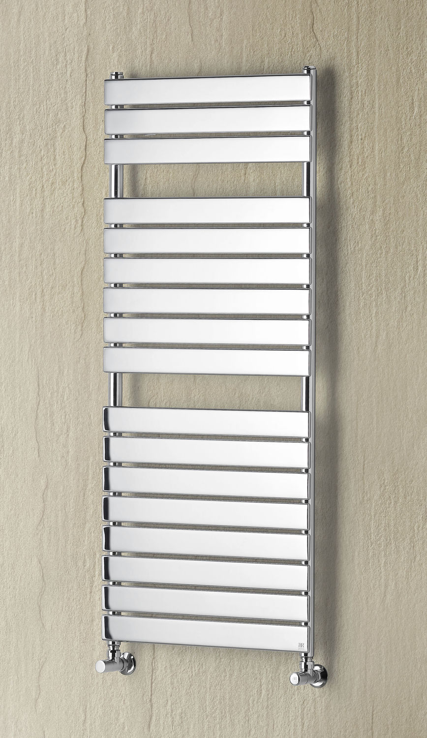 Hot water towel radiator - TP - BRANDONI - contemporary / metal / chrome