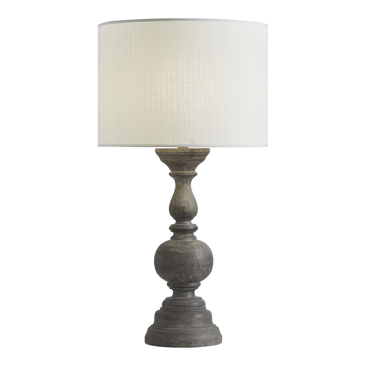 Table lamp - AUBIN - BLANC D'IVOIRE - wooden / traditional / straight
