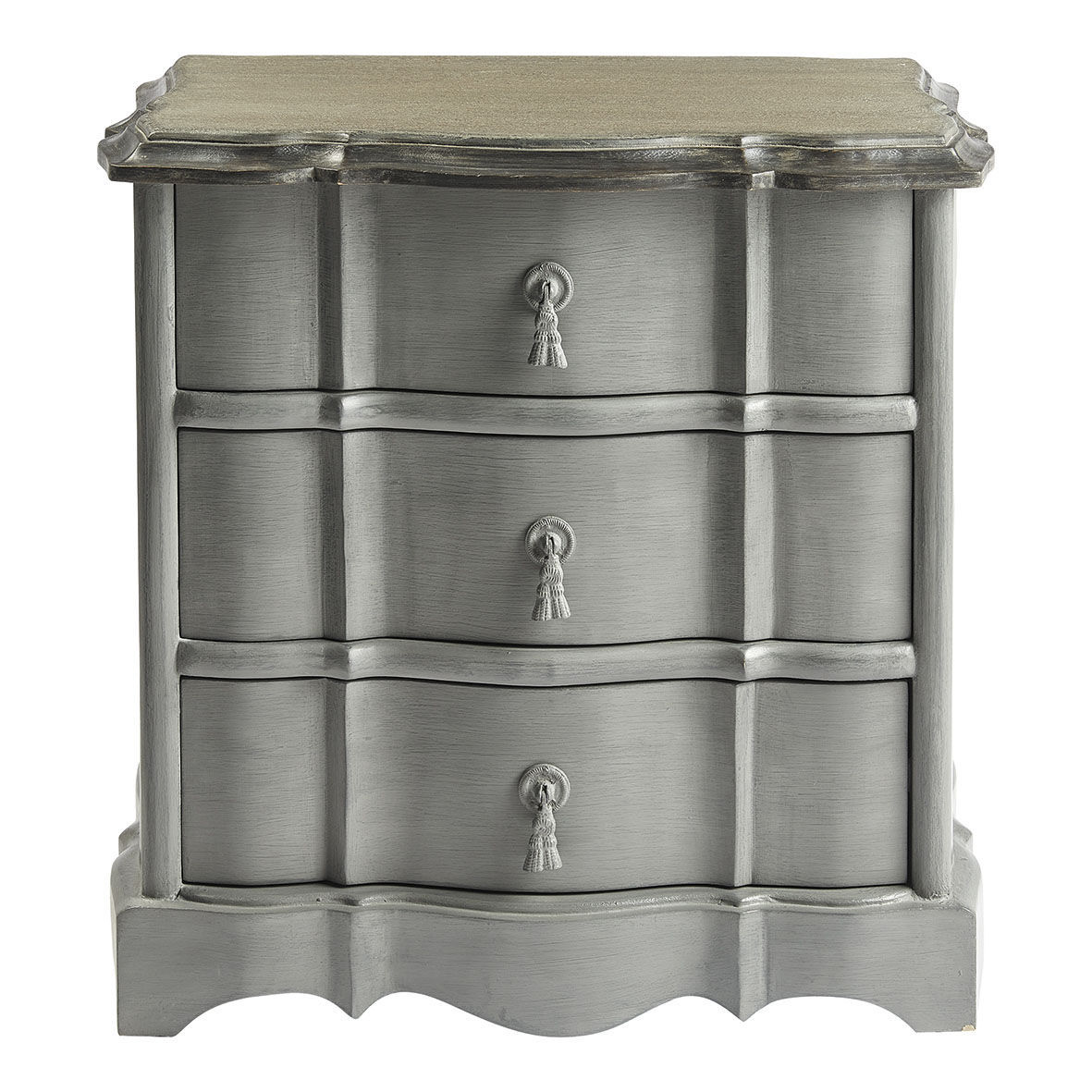 Traditional bedside table - GABY - BLANC D'IVOIRE - MDF / plywood ...