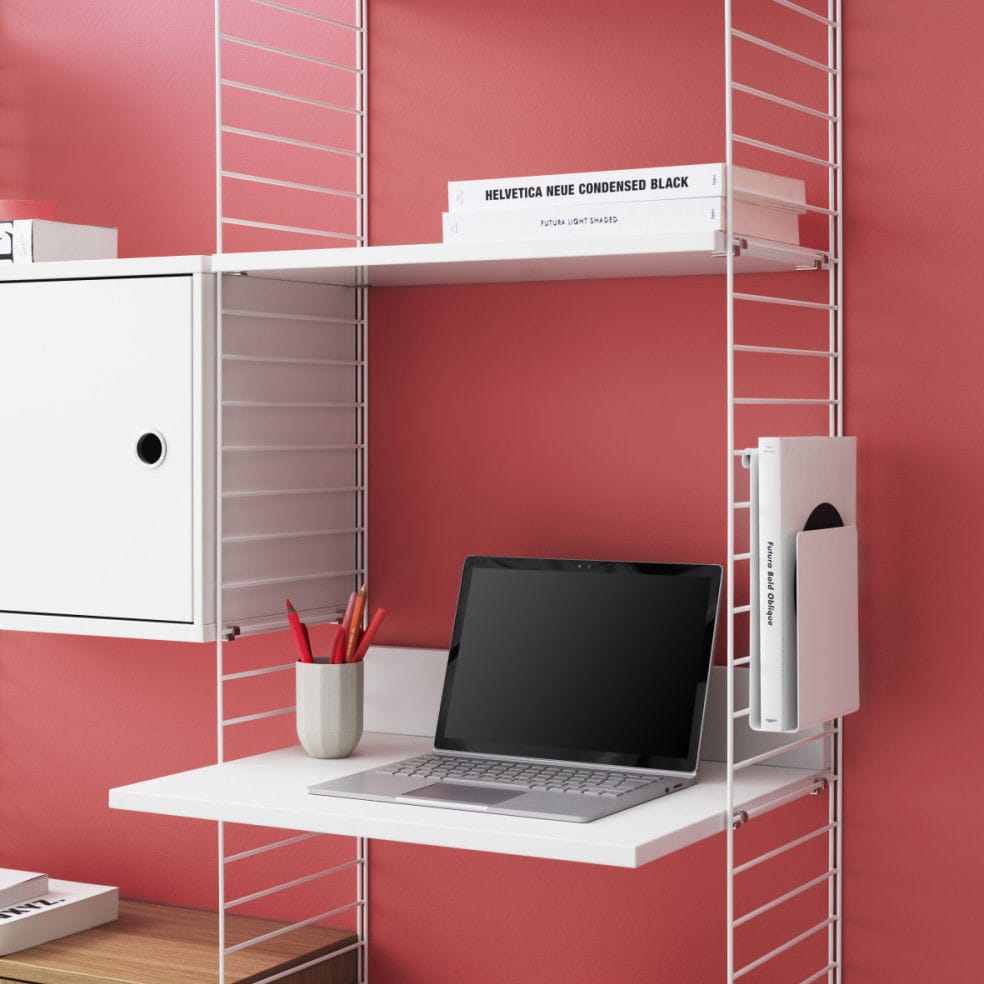 Modular shelf - MEDIA - STRING FURNITURE - contemporary / lacquered MDF ...