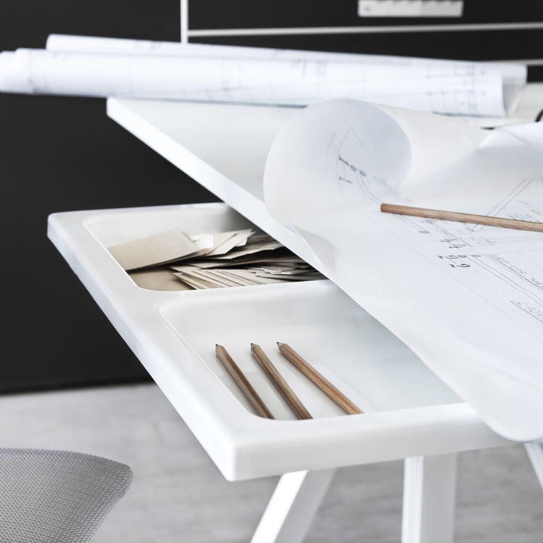 Office drawer - STRING FURNITURE - for office / plastic / pull-out