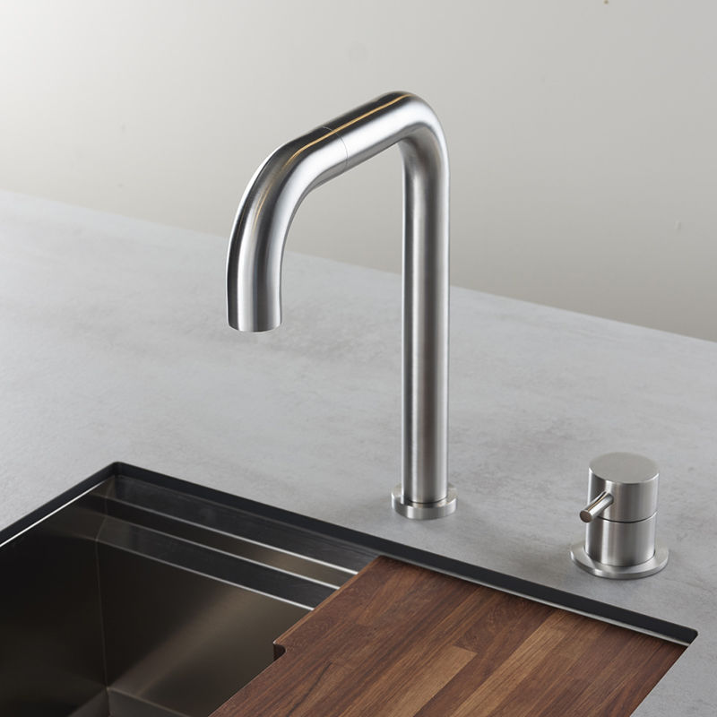Countertop mixer tap - TIDE 96125 - MINA Rubinetterie - stainless steel ...