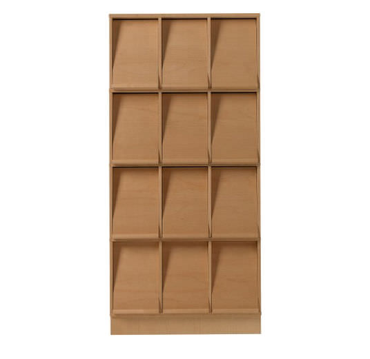 Wooden brochures rack - COMBIDISP3-01 - prima office