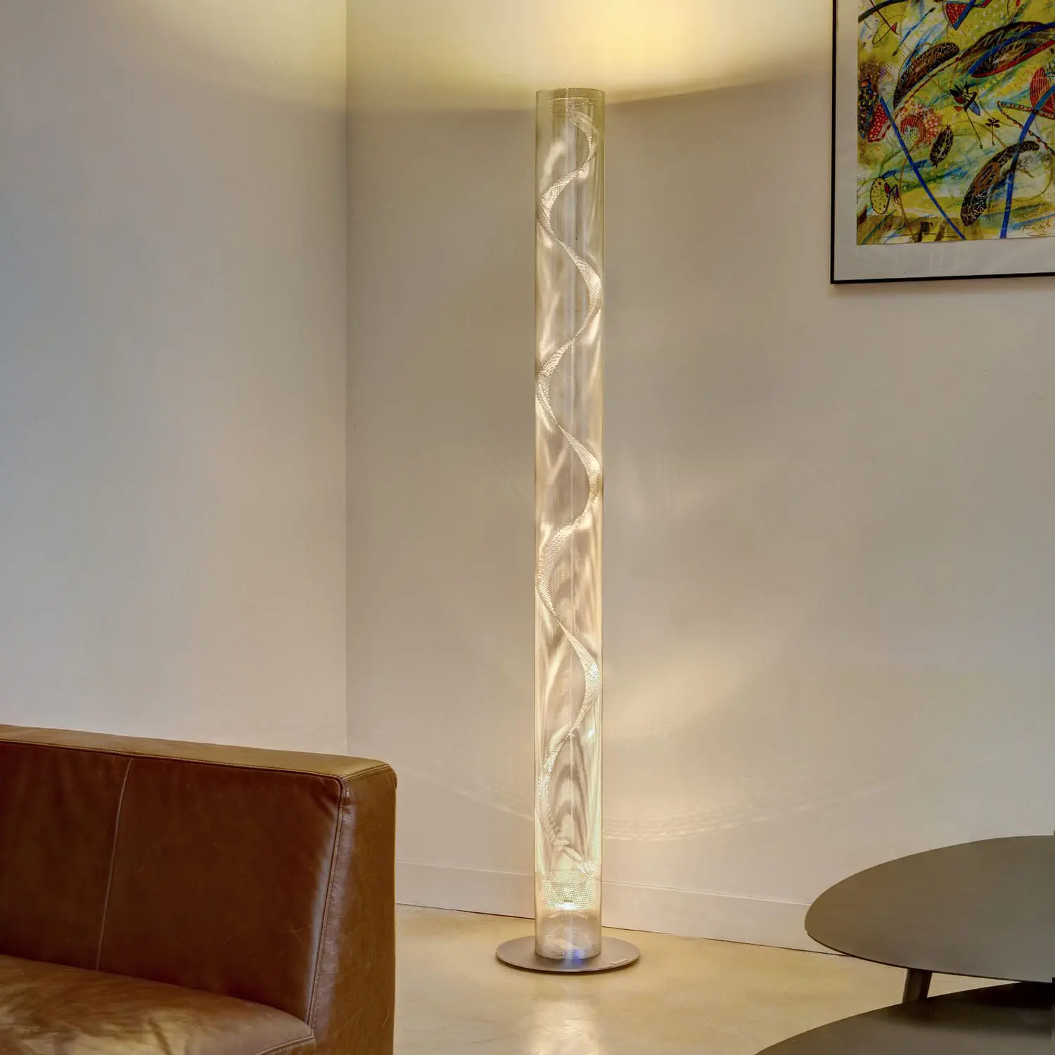 Architectural Columns Interior Lighted Anne Light Blue Decorative