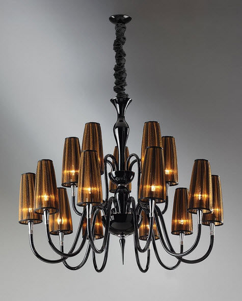 Traditional chandelier - HONEY - Carlesso - glass / blown glass / metal