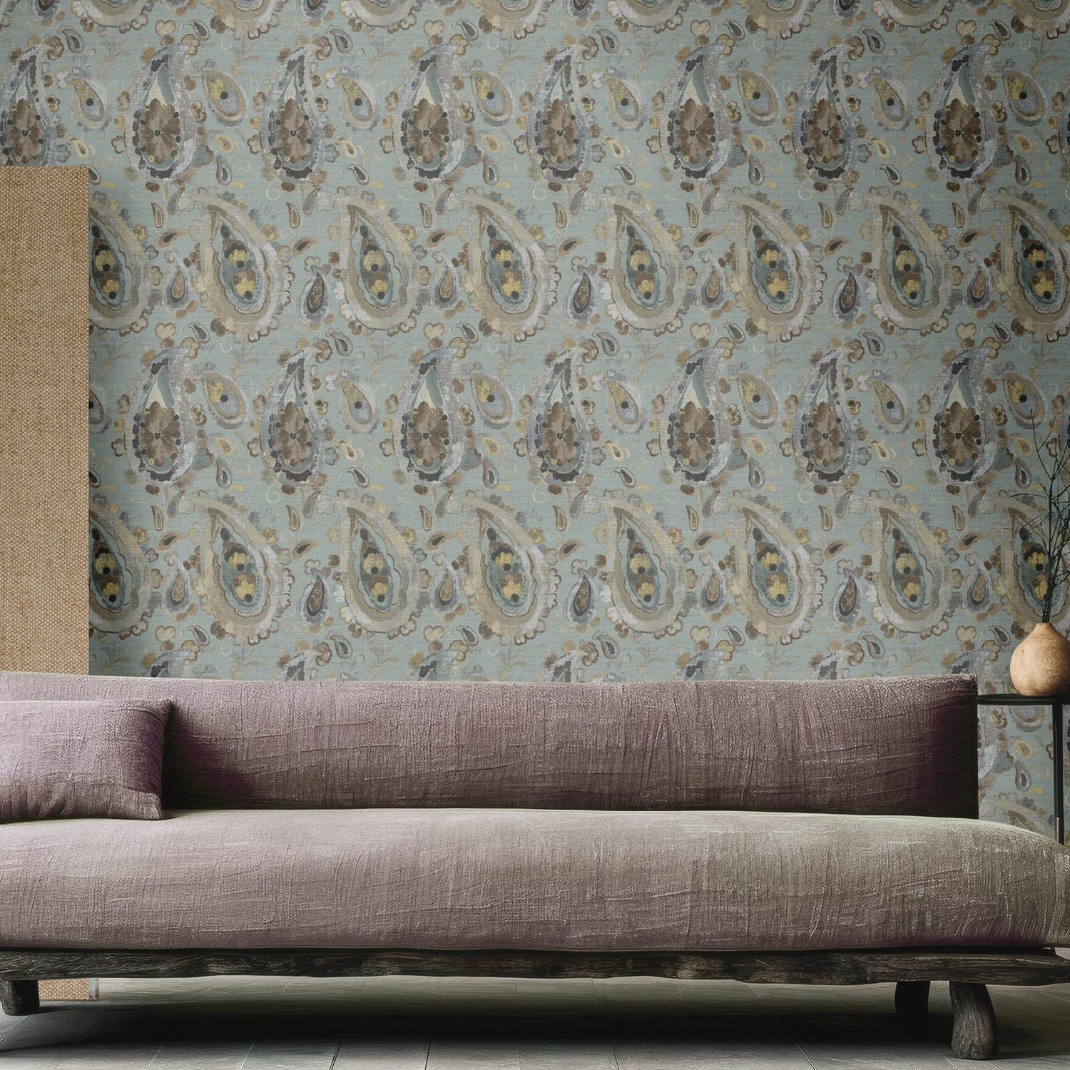 Traditional wallpaper - ARCHÈ : PICTURA - Parato - vinyl / patterned / gray