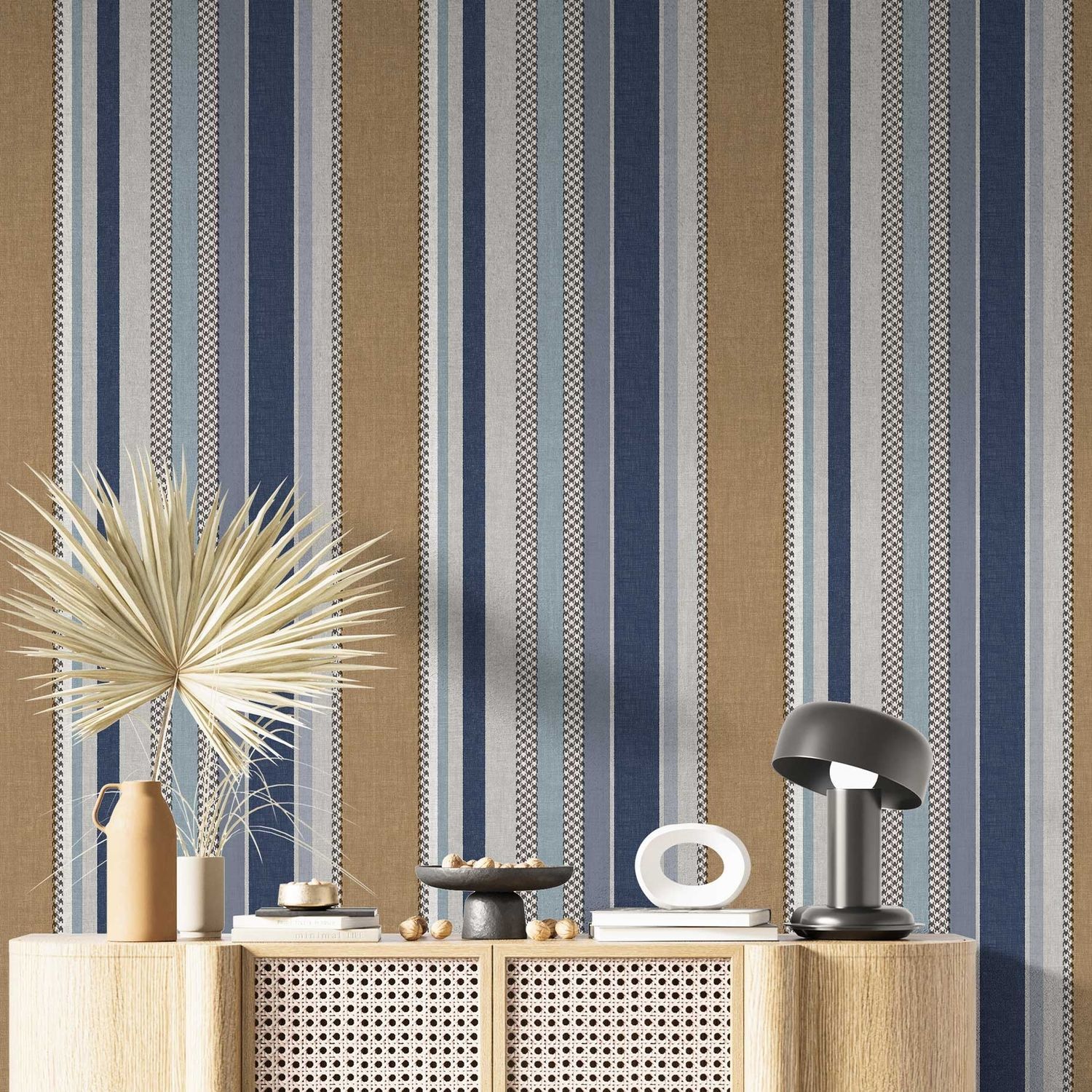 Contemporary wallpaper - THAI : RIGA - Parato - vinyl / striped ...