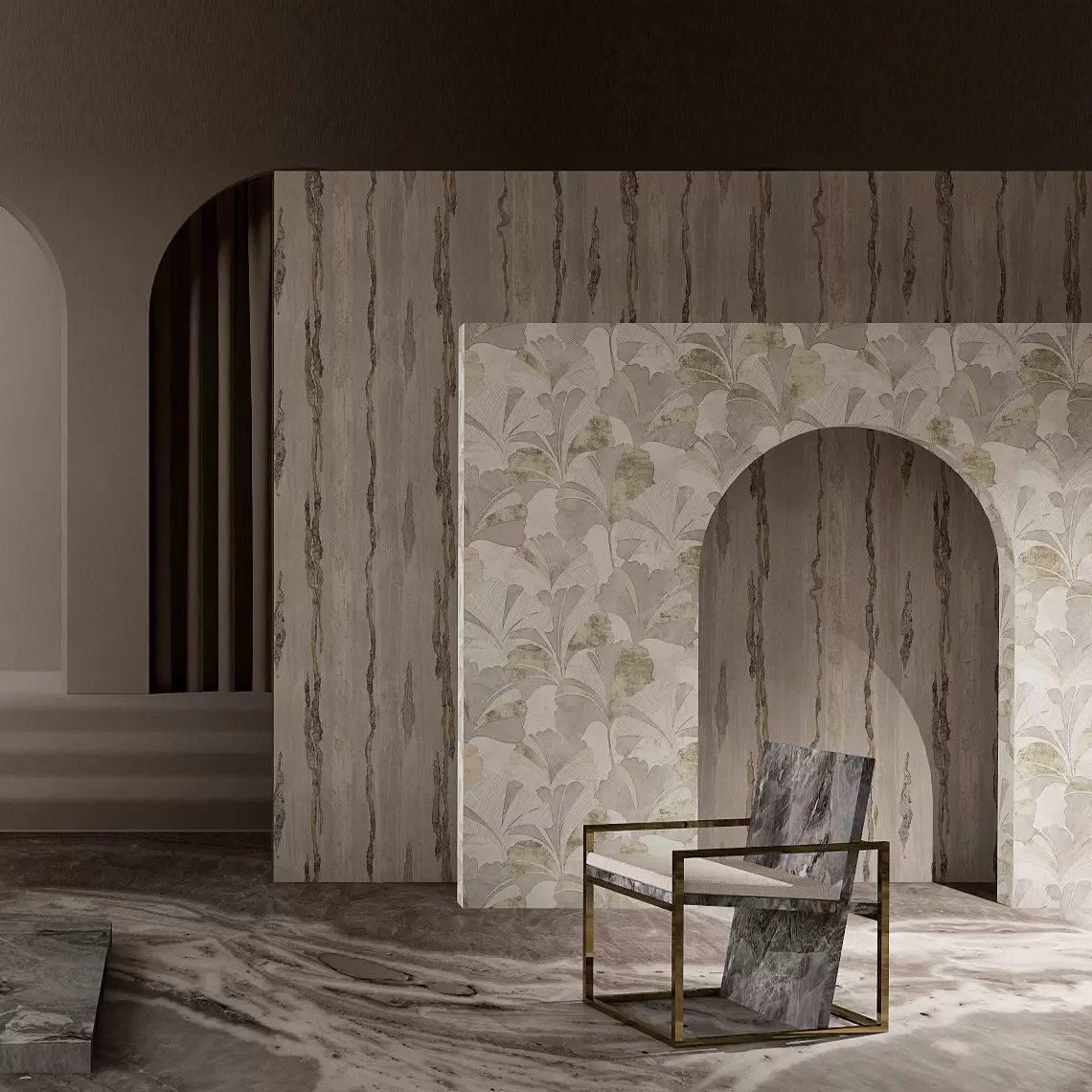 Contemporary wallpaper - MODERNA - Parato - patterned / multi-color ...